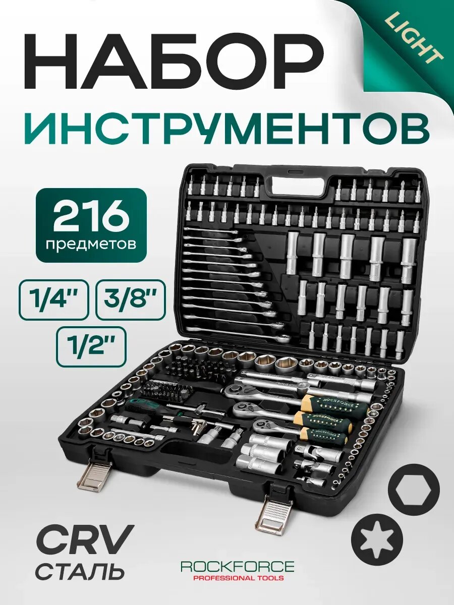 Набор инструментов для автомобиля 216 предметов