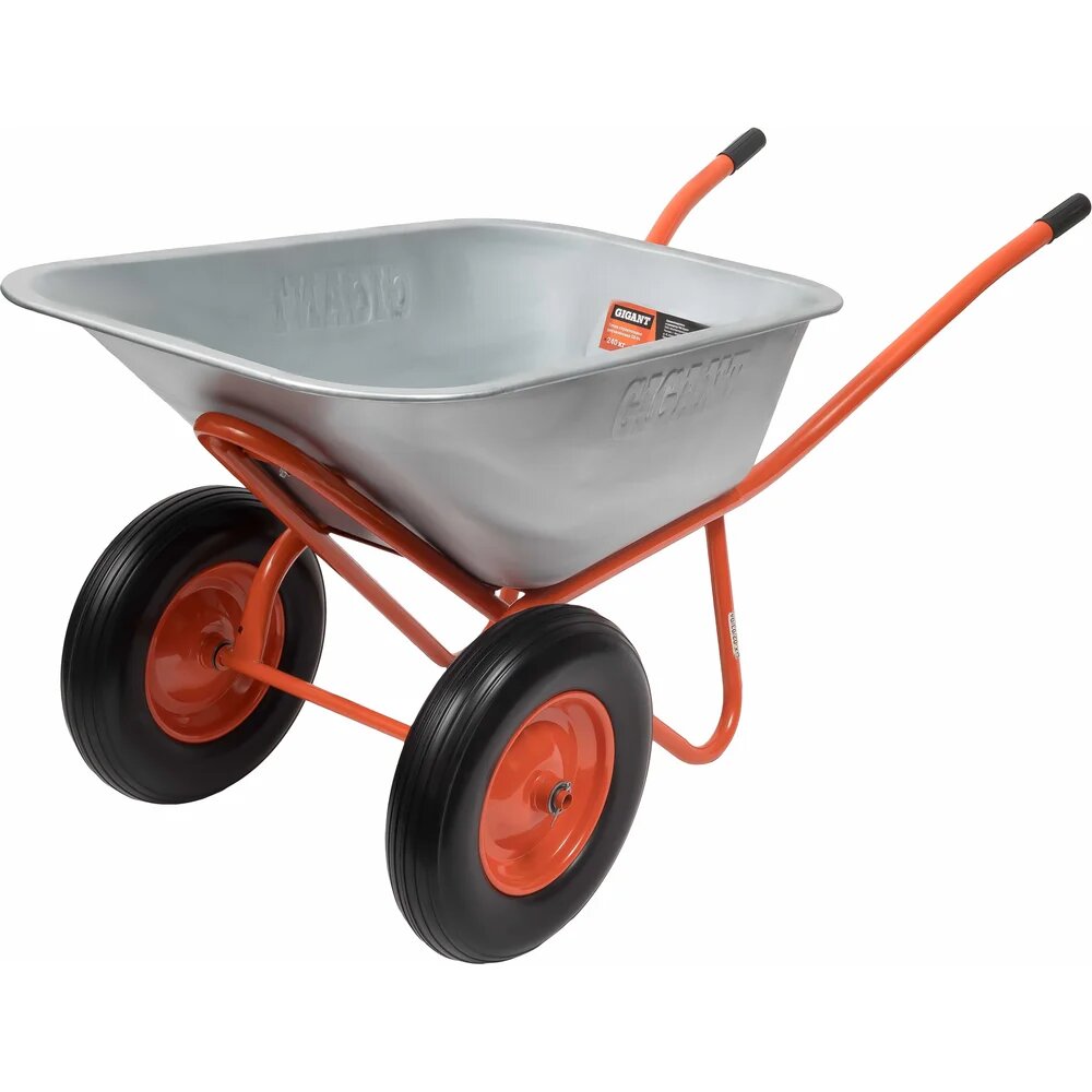 Строительная двухколесная тачка Gigant 110л, 240 кг, литые колеса GX-04
