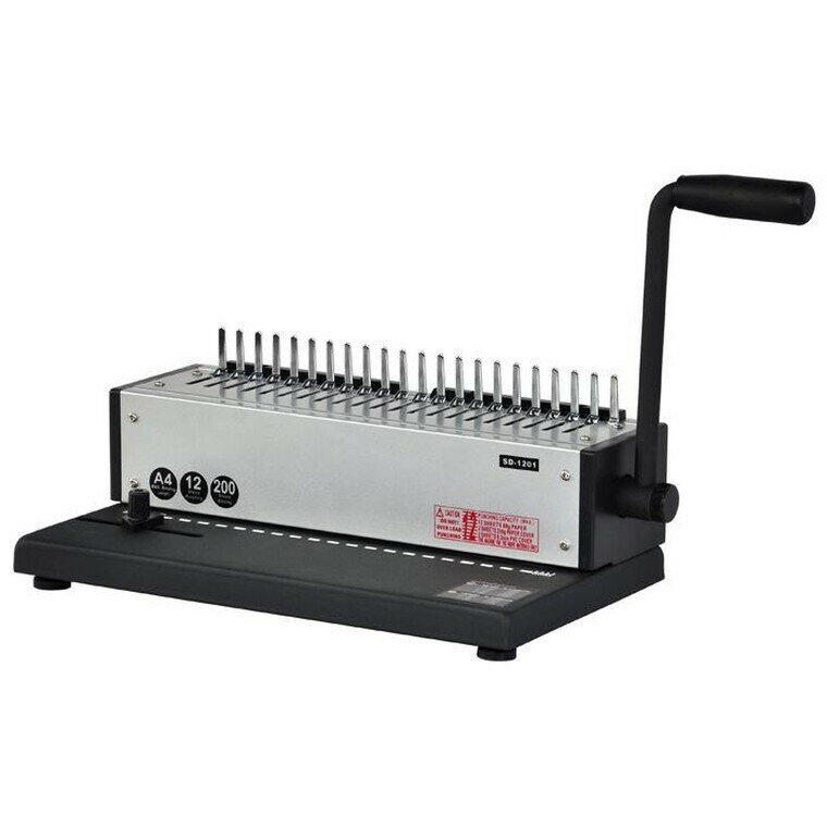 Переплетная машина для пластик. пружины Rayson, SD-1201, перфорирует - до 12л, перепл.-до 350л.