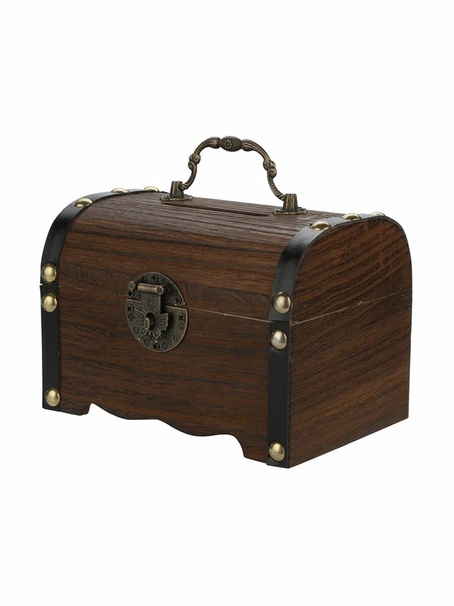 Копилка деревянная ручной работы с замком