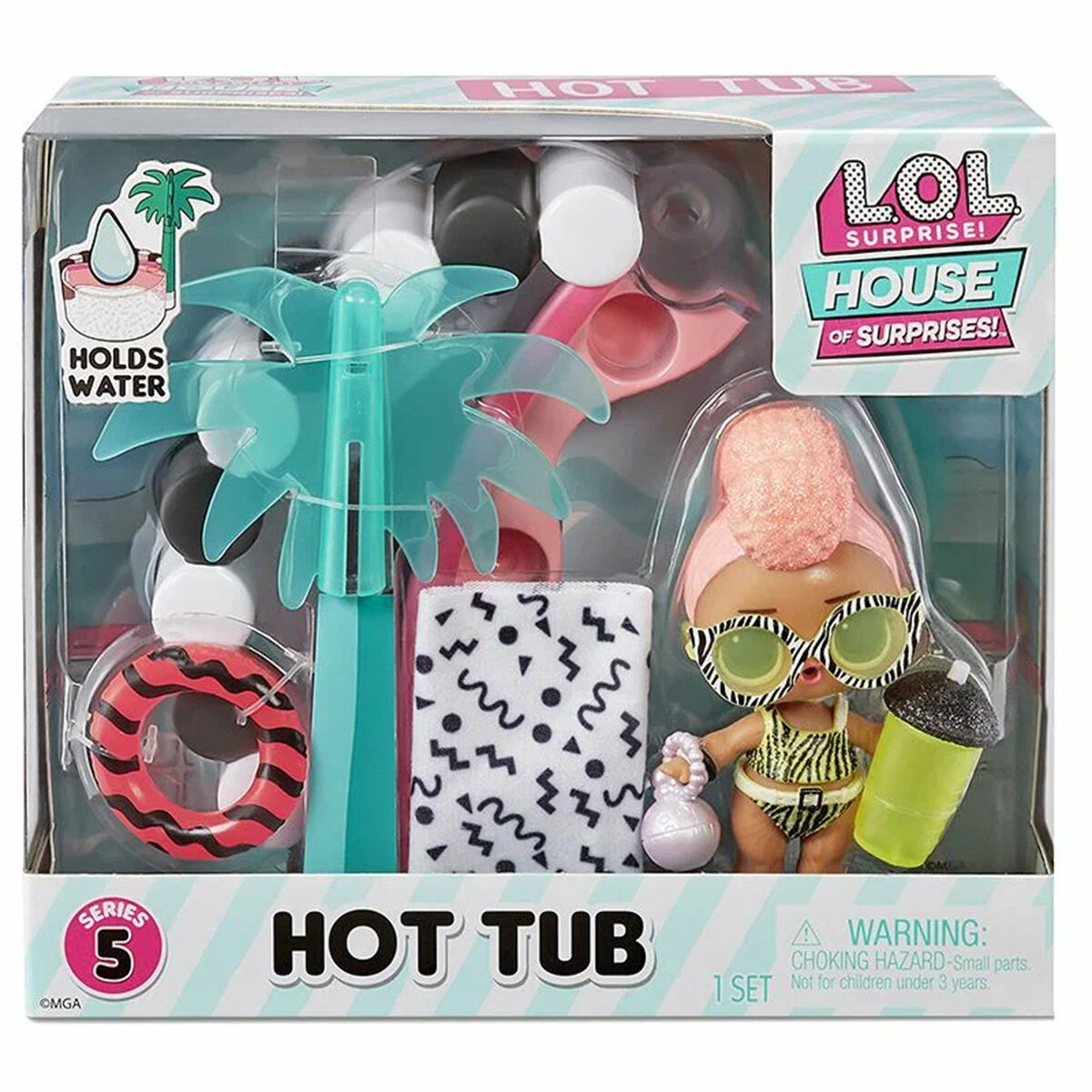 MGA LOL Surprise OMG House of Surprises Series 5 Hot Tub / Детский Игрушечный Домик, кукла лол оригинал, лол кукольный