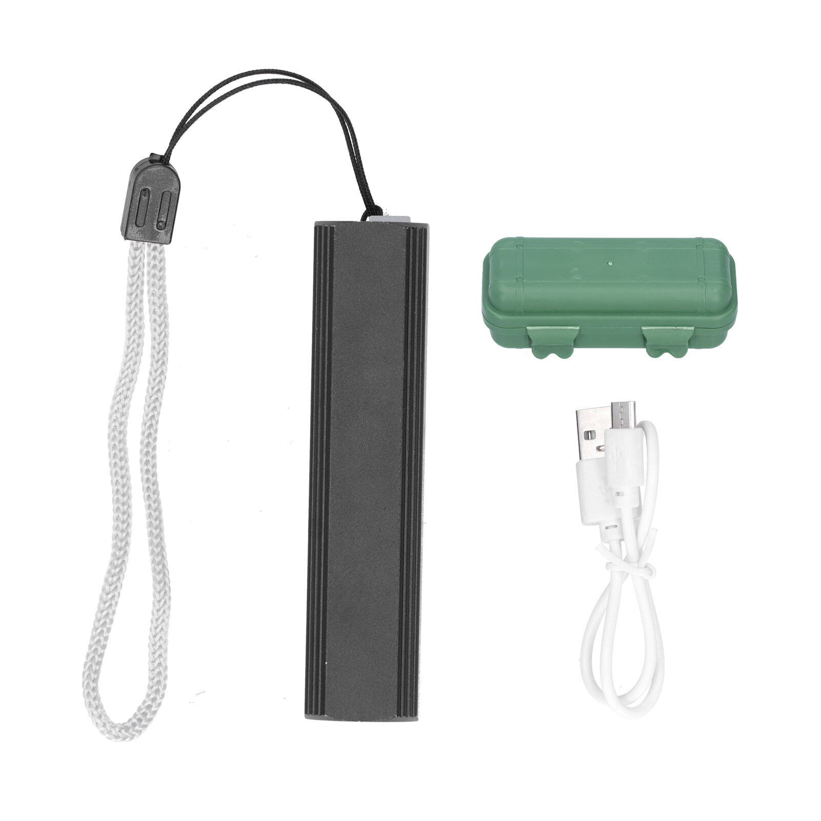 Q5 Светодиодный фонарик Прямоугольный 14500 литийная батарея USB Перезаряжаемое освещение мини -фонарик для наружного