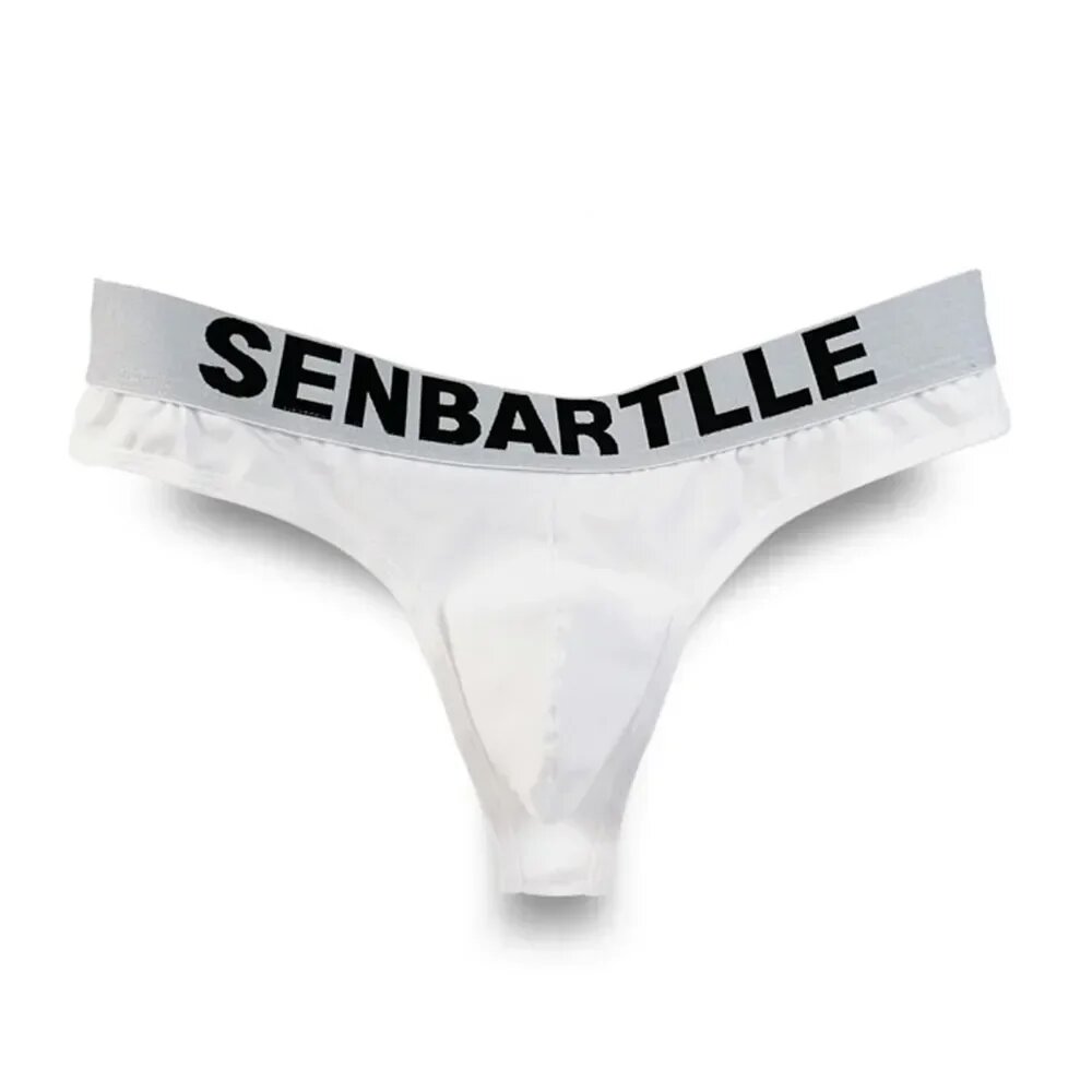 Мужские стринги ZYNCUE из хлопка Белый, XL, White