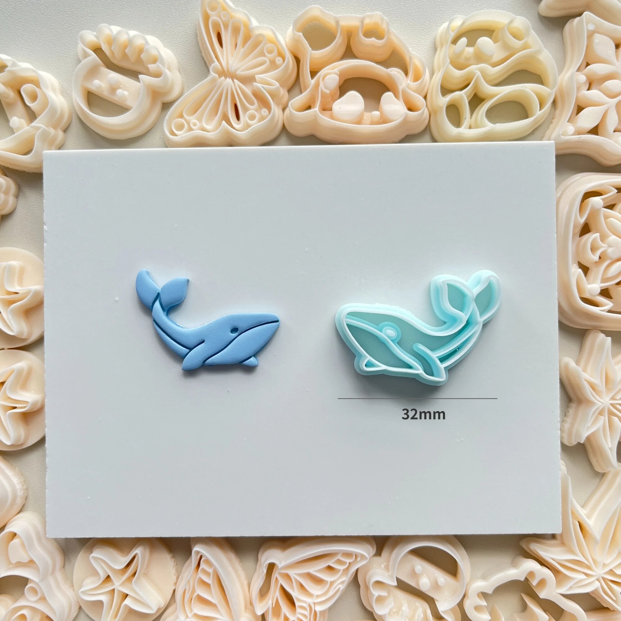 3 размера океанский стиль в форме кита мягкие глиняные формы ручной работы режущие формы для DIY серьги изготовления ювелирных изделий керамика керамические инструменты