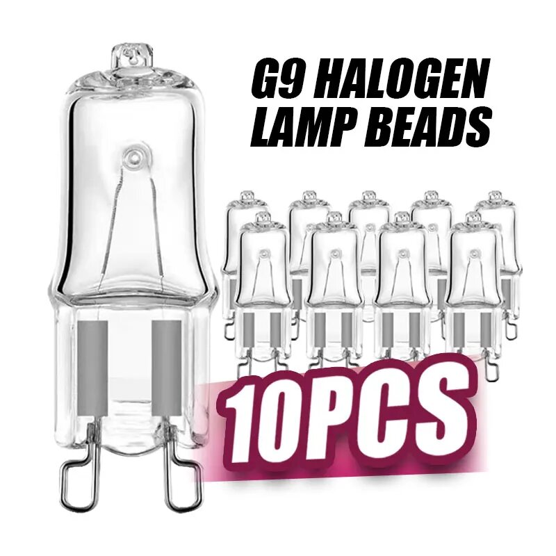 Рskemiz галогенные лампы G9 25Вт 40Вт 60Вт теплые белые 220В Clear, 60W