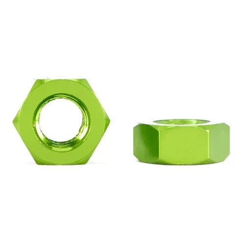 5 шт. шестигранных гаек из алюминия M3 M4 M5 M6 M6-5Pcs, Green