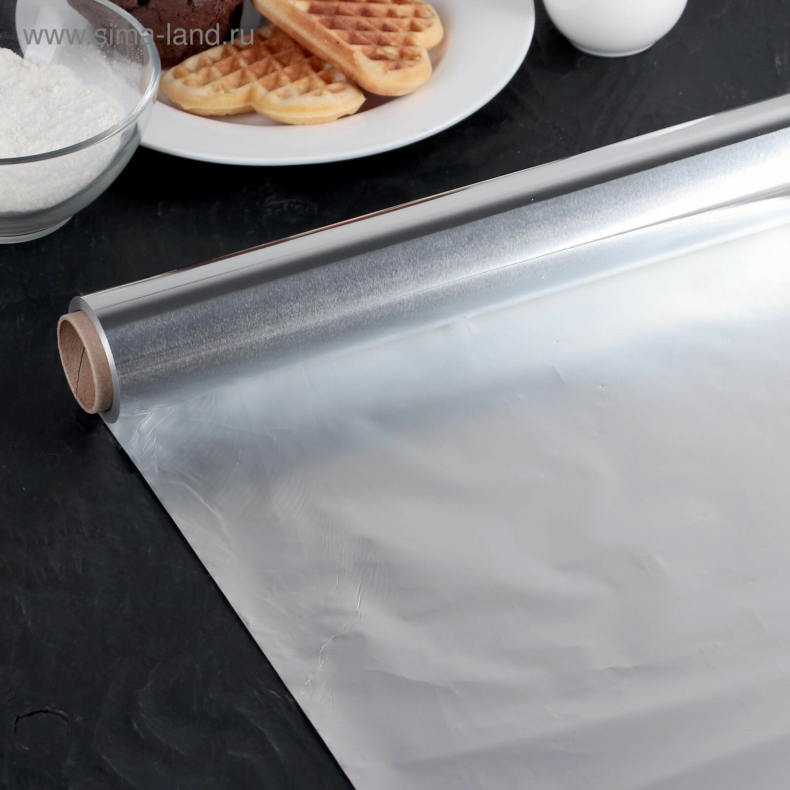 Фольга пищевая алюминиевая, "Особо прочная", 29 см х 50 м, 14 мкм