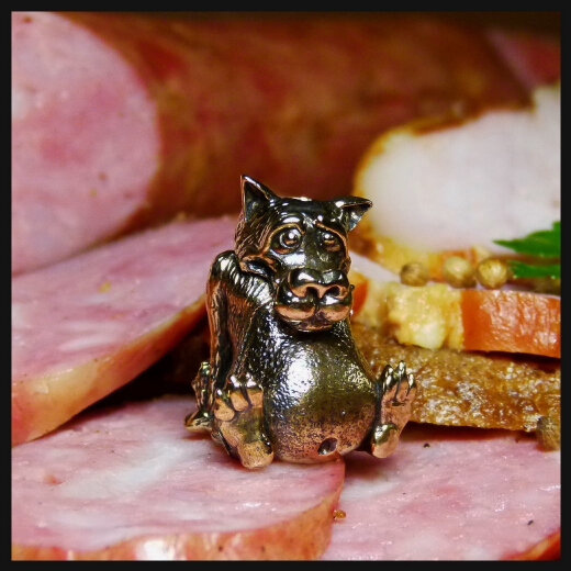 Бусина для темляка "Щас спою.", бронза