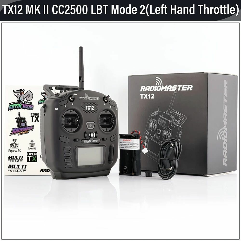 Пульт управления Radiomaster TX12 MK II, многопротокольный, цветной экран, 12 каналов, для моделей и робототехники