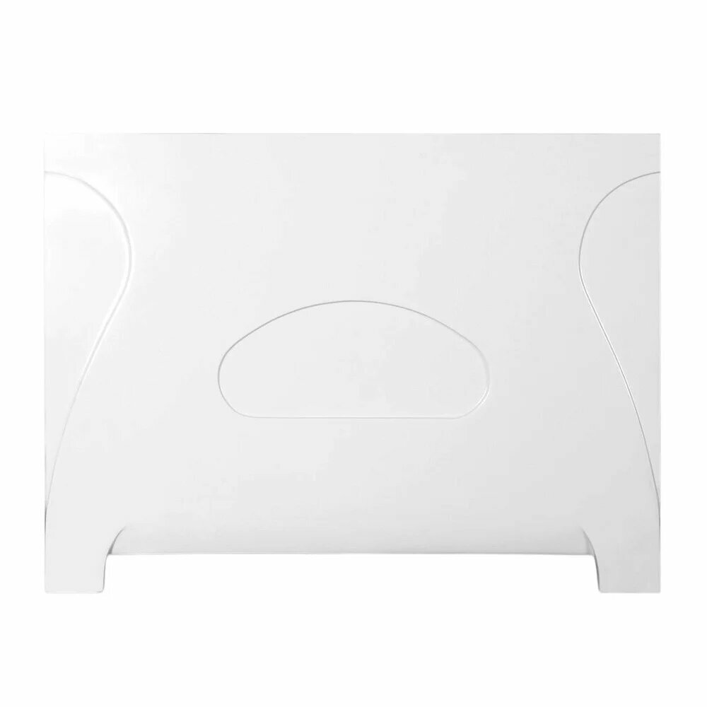 Боковой экран STWORKI Ольборг 80 из искусственного мрамора, экран под ванну боковой, белый, прямоугольный, с креплением