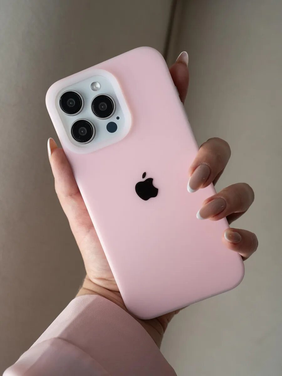 Чехол О'кейси, накладка, для iPhone 15 Pro Max, с окантовкой, розовый