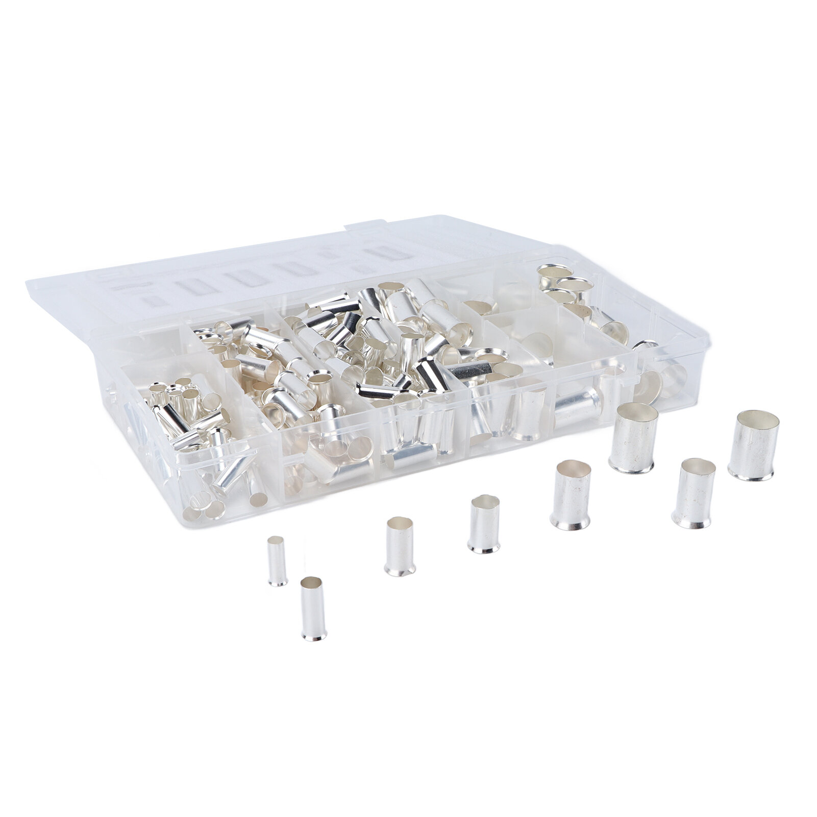 Набор из 190 наконечников для проводов, обжимные соединители, красная медь, клеммы для электрических кабелей, 6 типов.