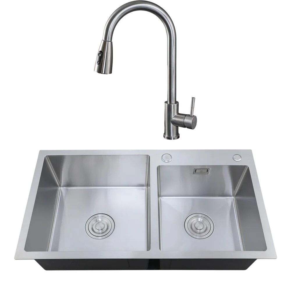 Комплект Мойка РМС MR-7843 / Смеситель SUS124-017F-2