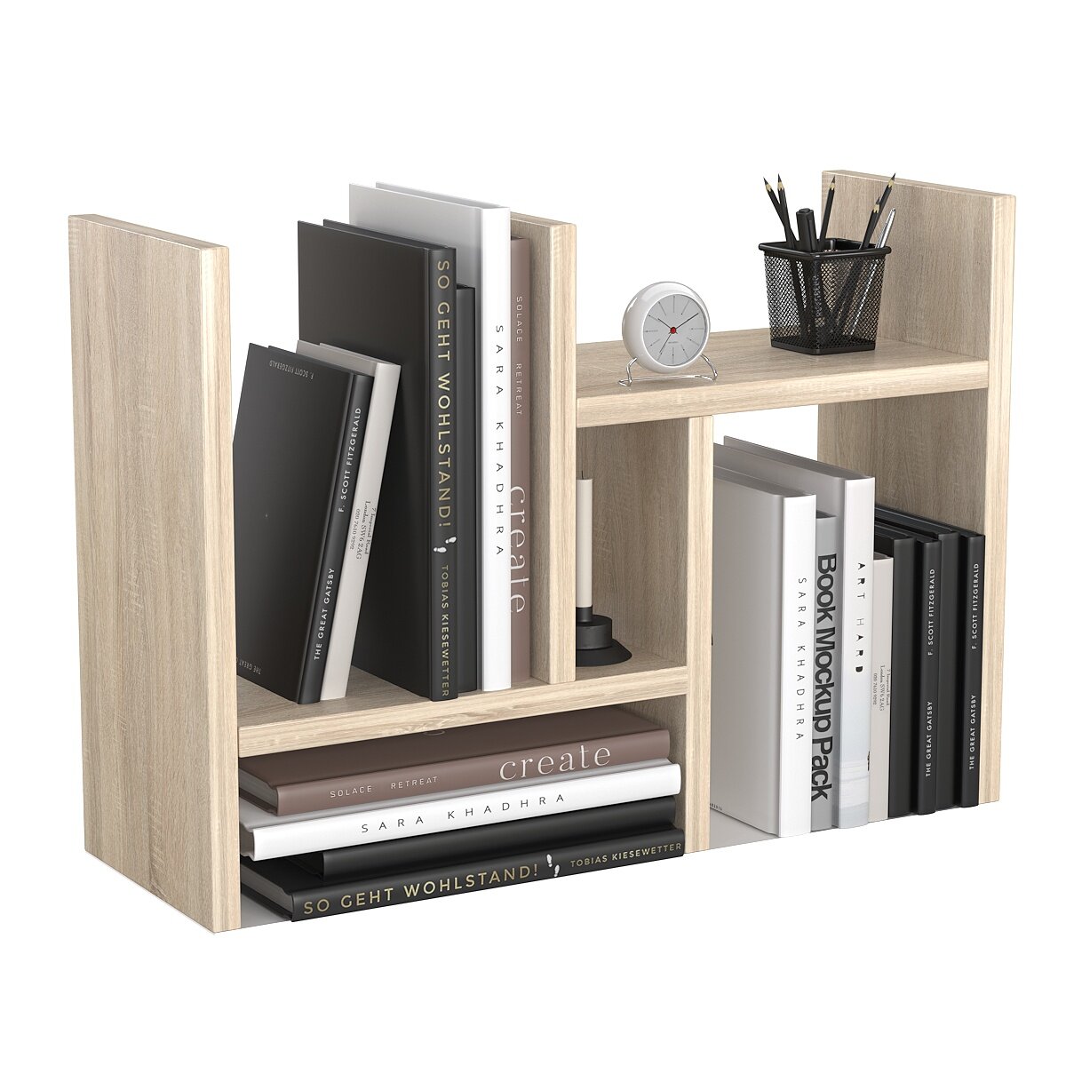 Полка настольная Вектор №23, Дуб Сонома. Производство товара - компания ТОБ.