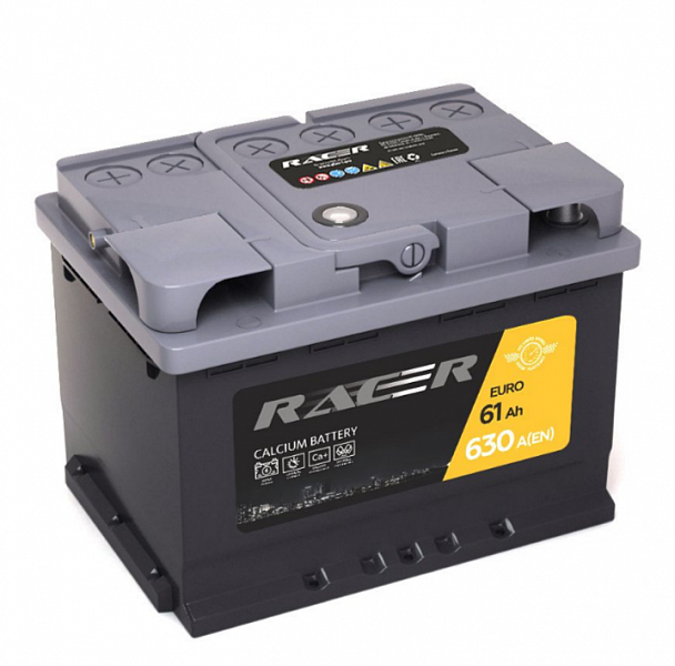 Аккумулятор автомобильный RACER GT 61А. ч 630А ОП (242x175x175) Lb2 242x175x175
