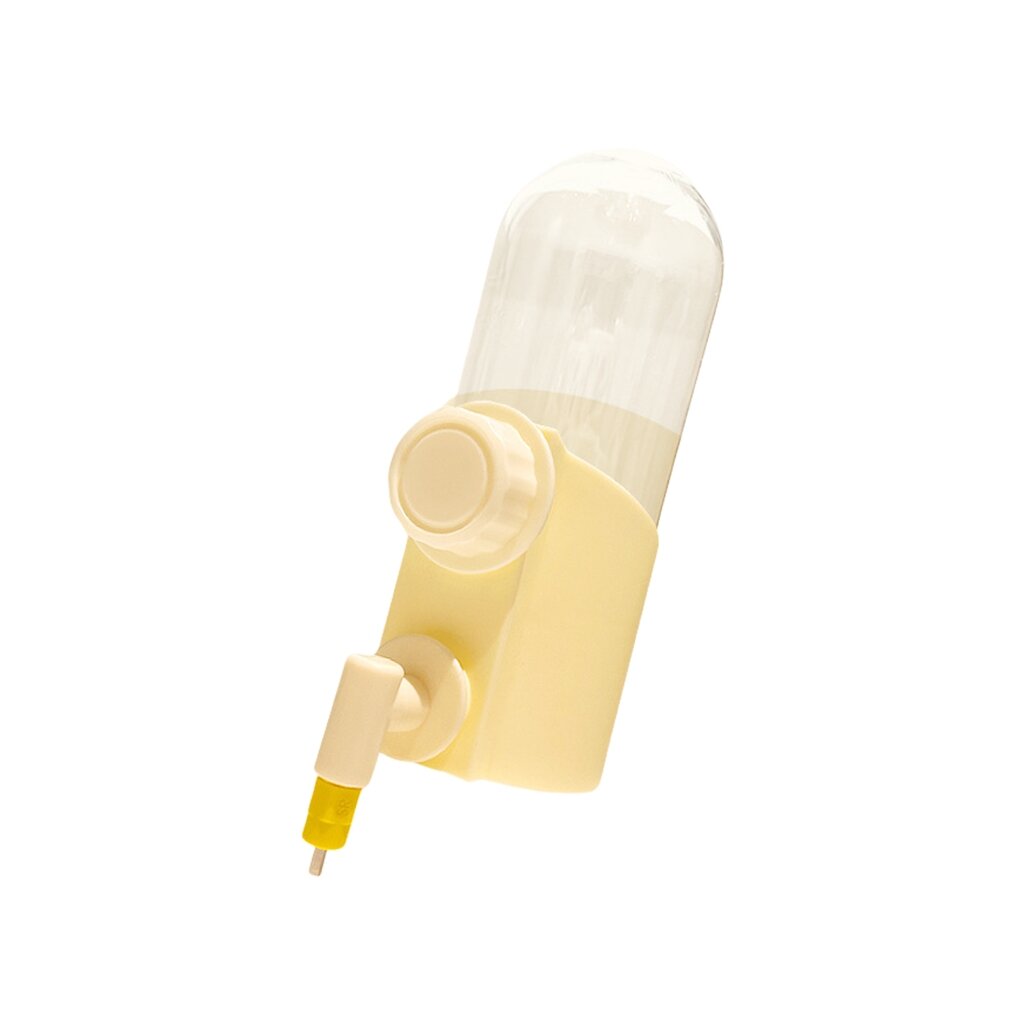 Автоматическая непротекающая поилка для попугаев и мелких животных с прозрачной бутылкой