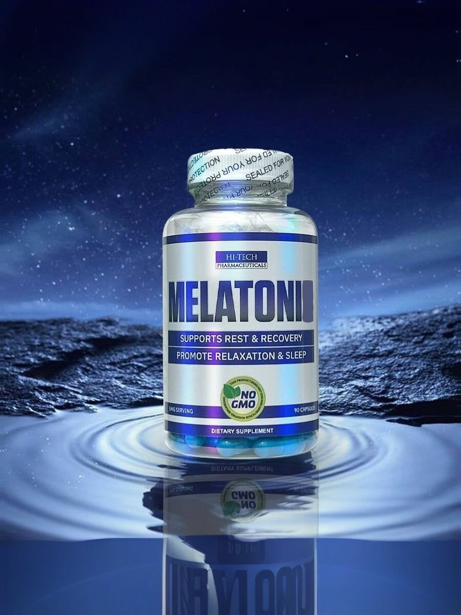 Комплекс Melatoni + B6 90 капсул, 5мг (Hi-Tech Pharmaceuticals)