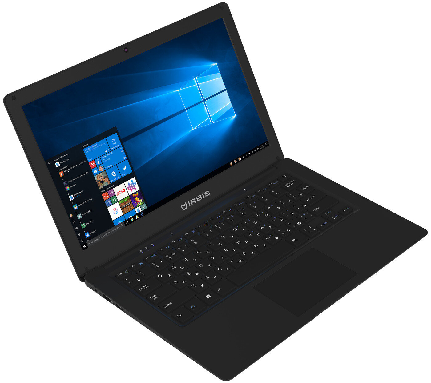 13,3" Ноутбук Irbis NB NB71 (NB71) черный - 1920x1080, IPS, Intel Atom Z3735F, ядра: 4 x 1,33 ГГц, 2 ГБ, eMMC 32 ГБ, Intel HD Graphics, Windows 10 Home