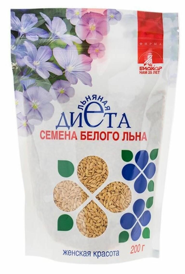 Пищевая добавка Биокор "Льняная диета", Женская красота, 200 г