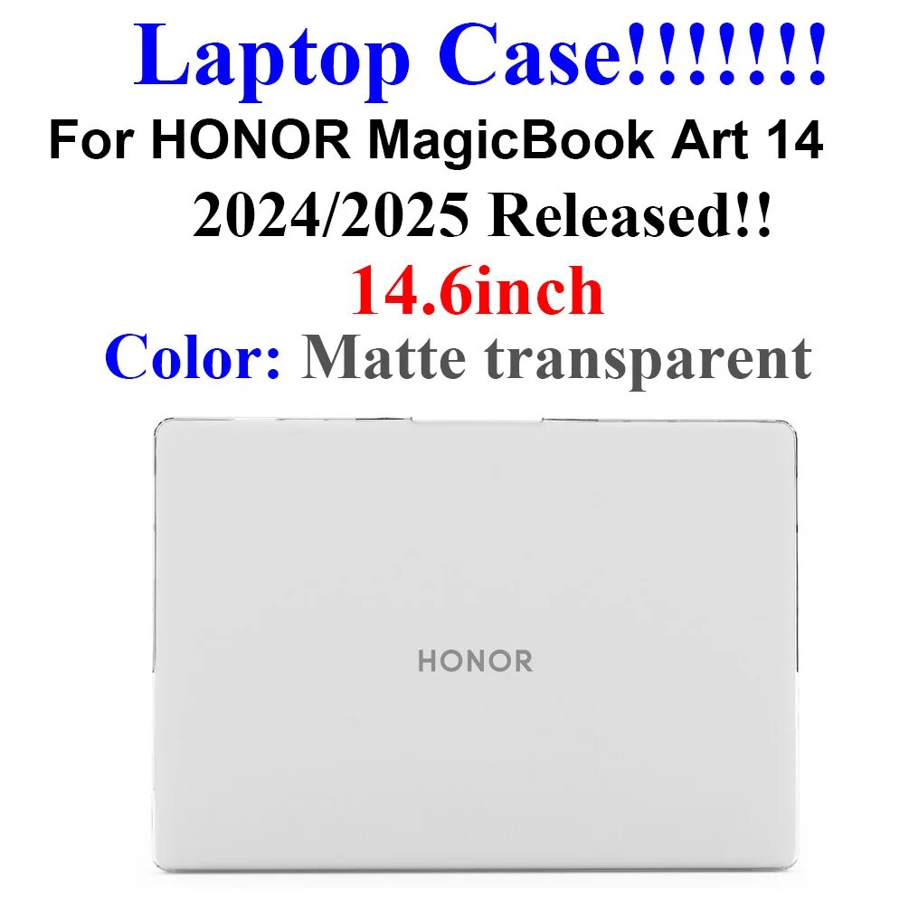 Чехол для ноутбука HONOR MagicBook Art 14 Matte transparent