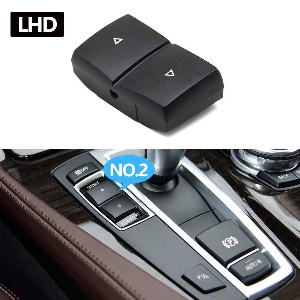 LHD RHD Автомобиль Antislip OFF Sport Comfort Модель Радар Парковочный переключатель Кнопка для BMW 5 6 X3 X4 серии F10 F11 F06 F12 F13 F25 F26, LHD-NO.2