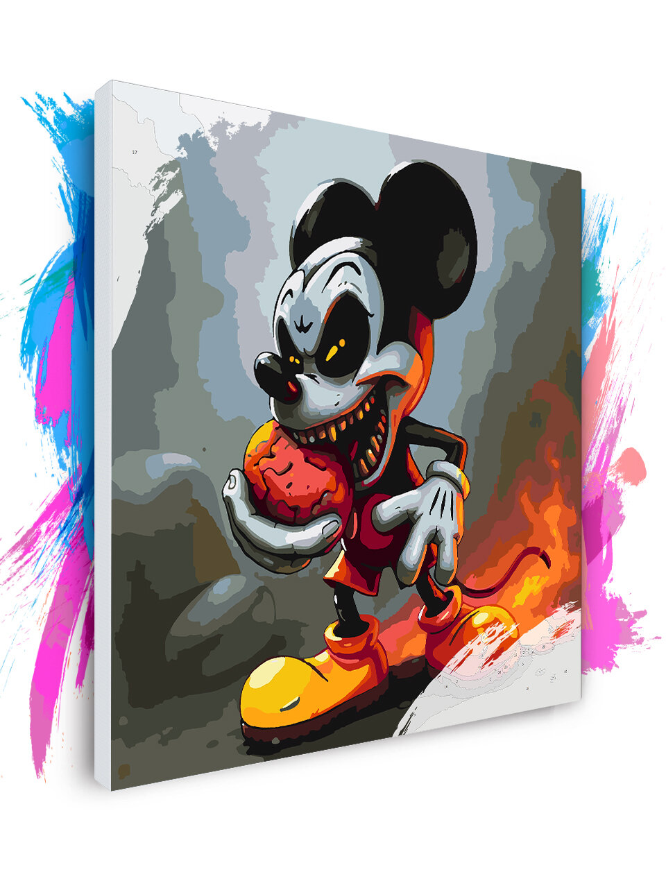 Картина по номерам на холсте Zombie Mouse, 40 х 40 см
