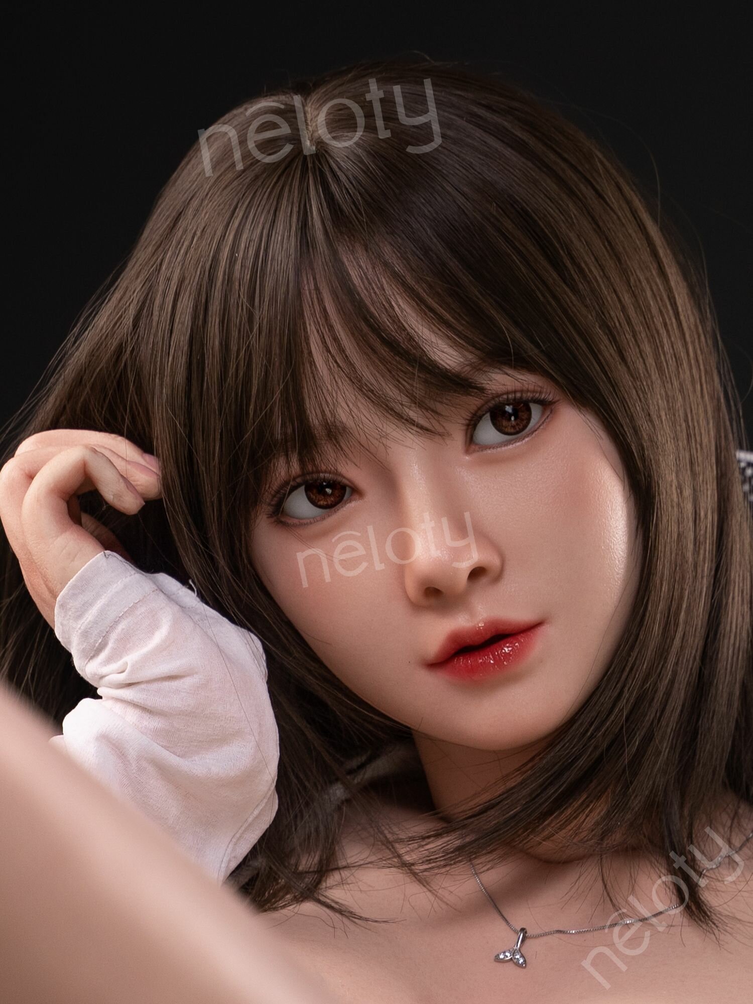 Парик с силиконовой головкой, обычный нормальный стиль, подходит для секса - куклы