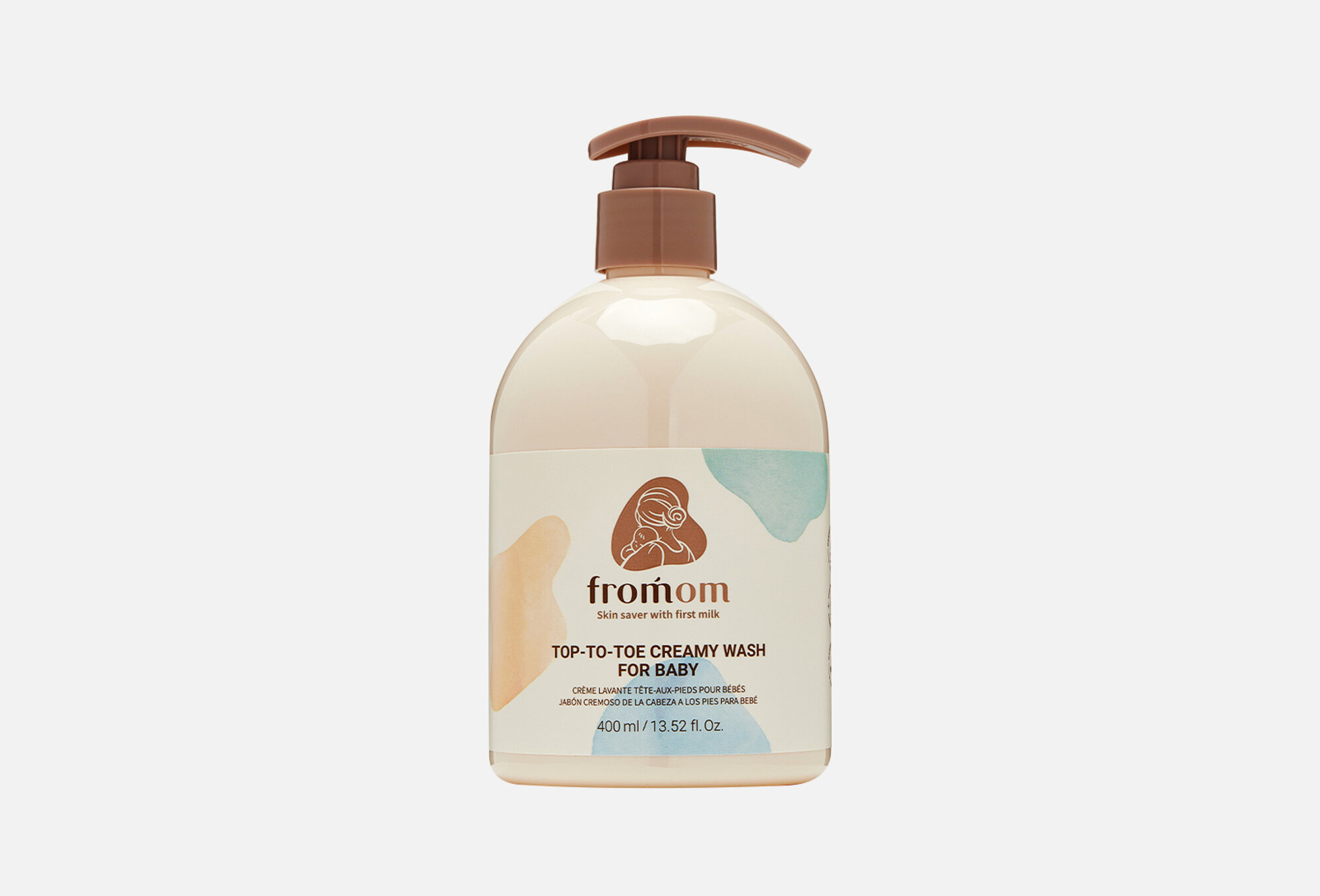 Увлажняющая пенка для очищения волос и тела FROMOM Top-to-toe creamy wash for baby 400 мл