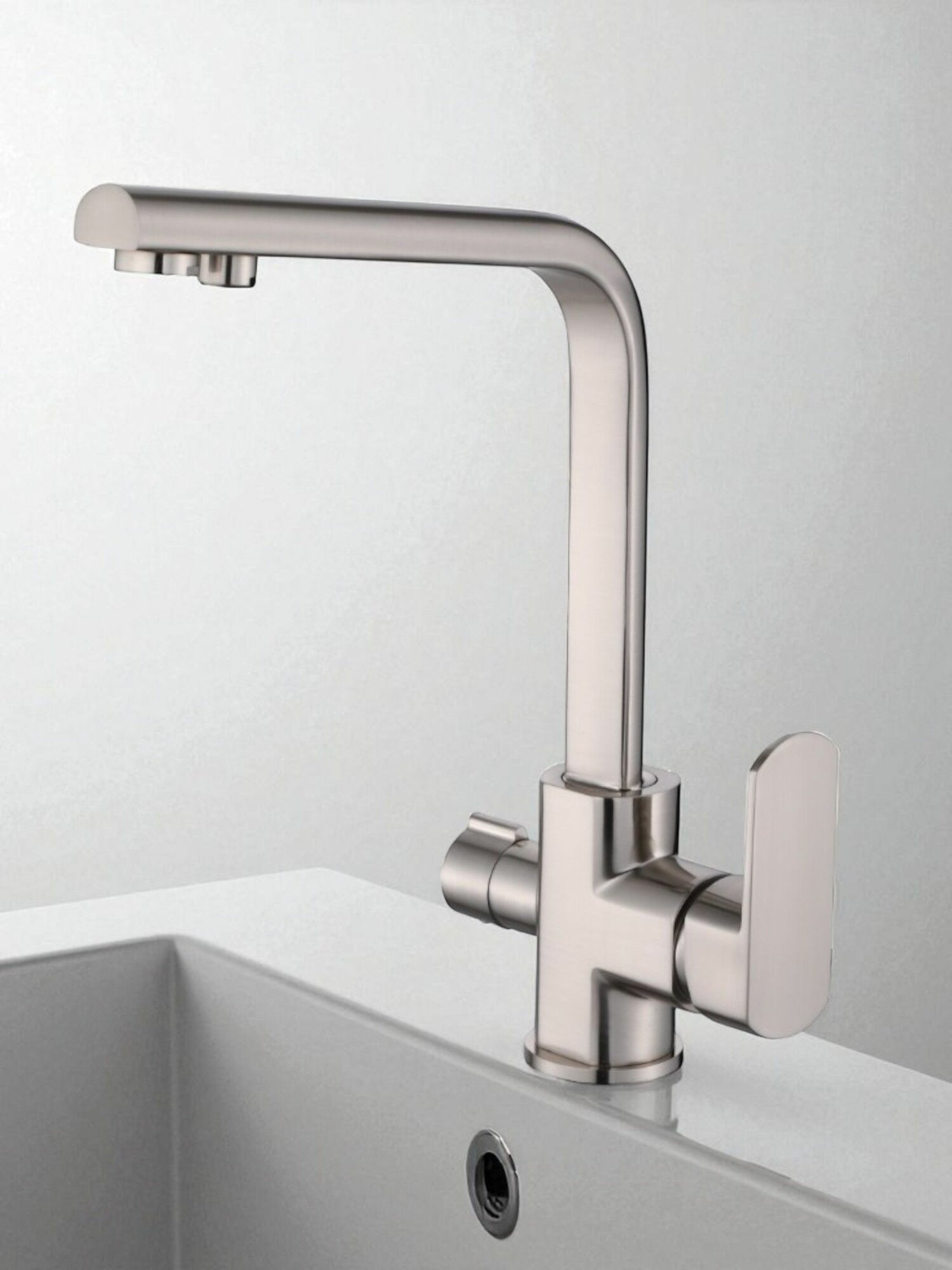 Смеситель для кухни HL15084-G с подключением к фильтру воды