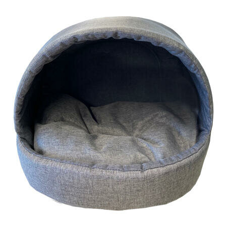 HOMEPET Жаккард Melange #1 38 см х 35 см х 27 см домик эстрада светло-серый для домашних животных