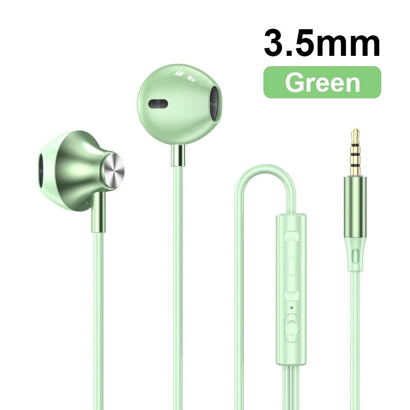 Наушники типа C с разъемом 3,5 мм, Hi-Fi стереоскопический звук с микрофоном, проводные наушники с линейным управлением, наушники для Samsung iPhone 16, гарнитура