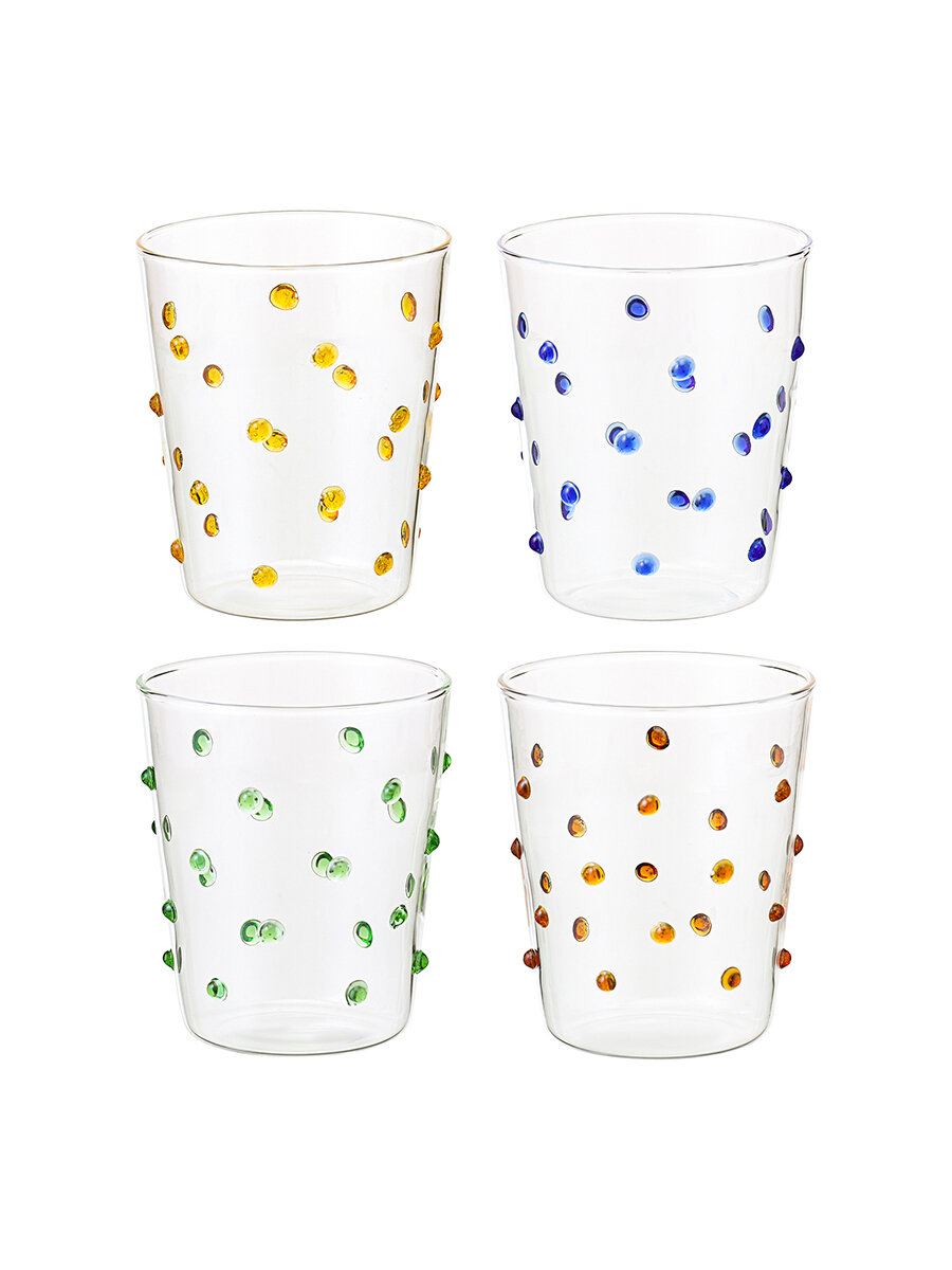 Набор стаканов Pom-pon 425 мл для коктейлей воды и сока 4 шт Liberty Jones
