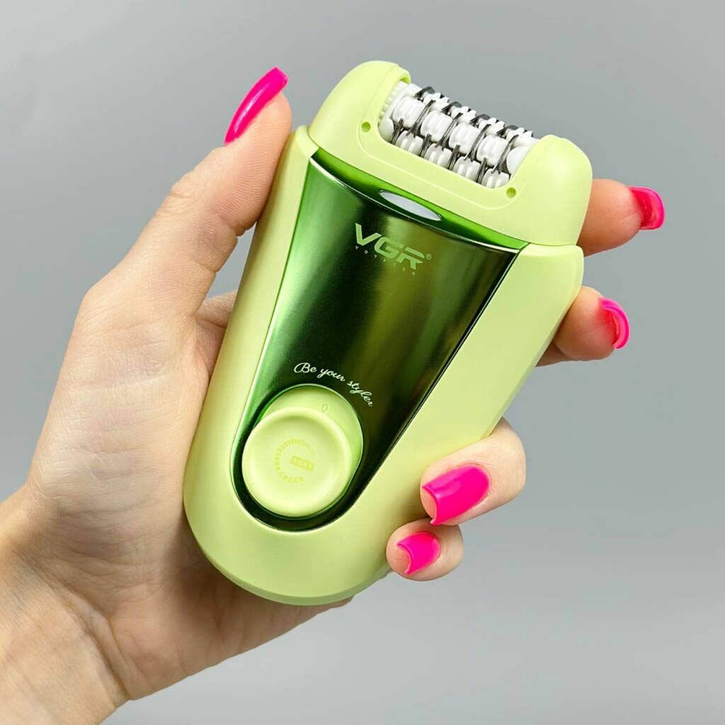 Эпилятор + триммер 2 в 1 / V 758 зеленый