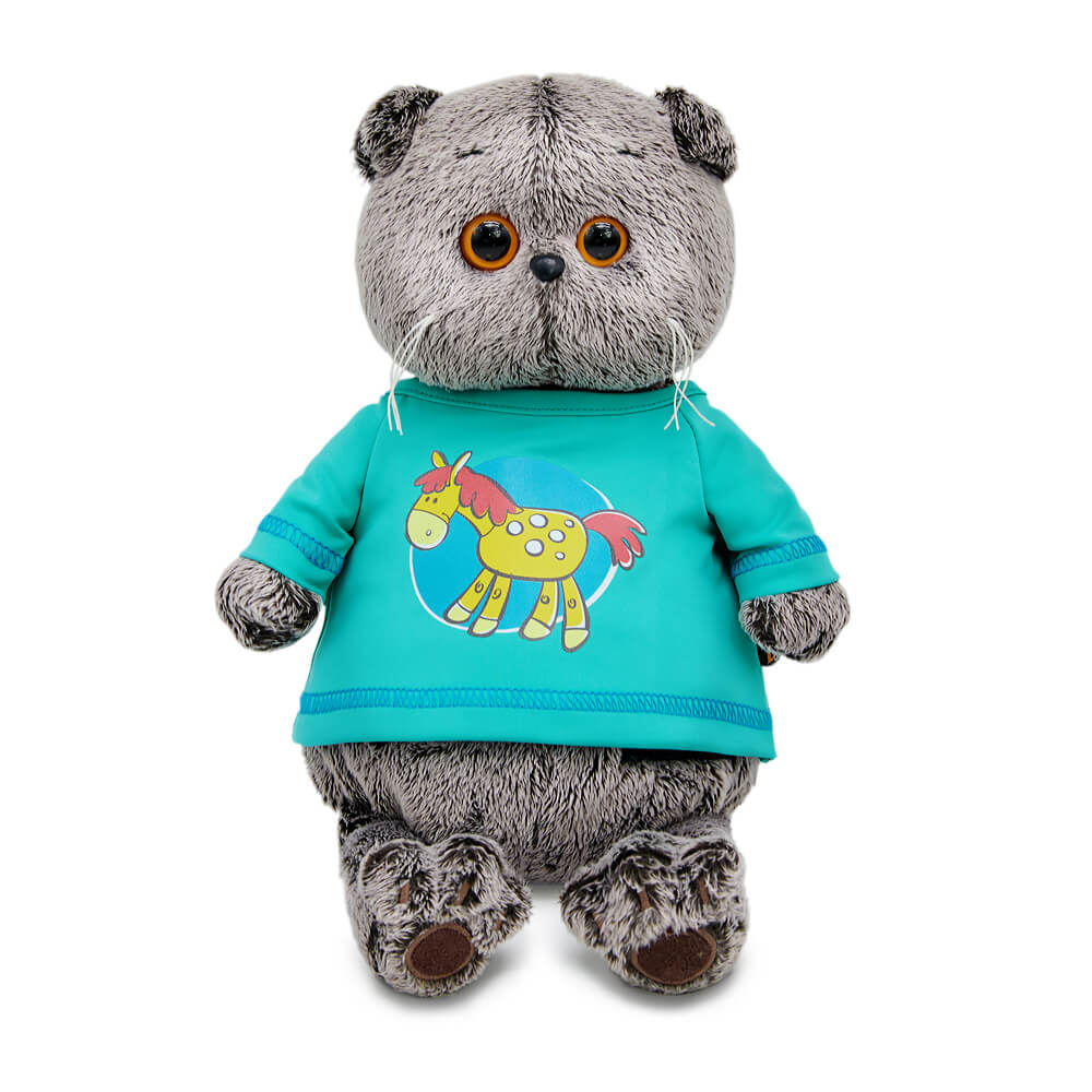 Мягкая игрушка Budi Basa Кот Басик в лонгсливе с лошадкой