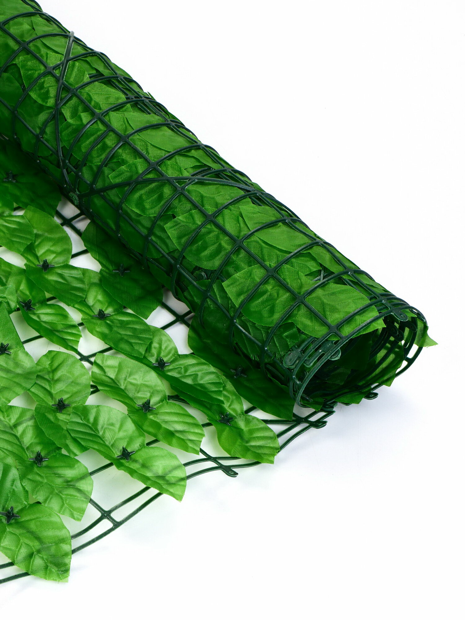 Ограждение декоративное "Лист осины", 300x50 см, цвет: зелёный