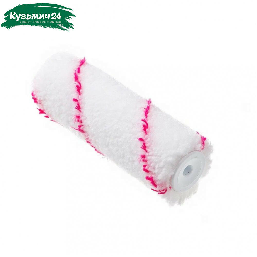 Ролик малярный Акор Эксперт 853 00 120 для работ с водными ЛКМ, длина 120 мм, ворс полиэстер, 2 шт