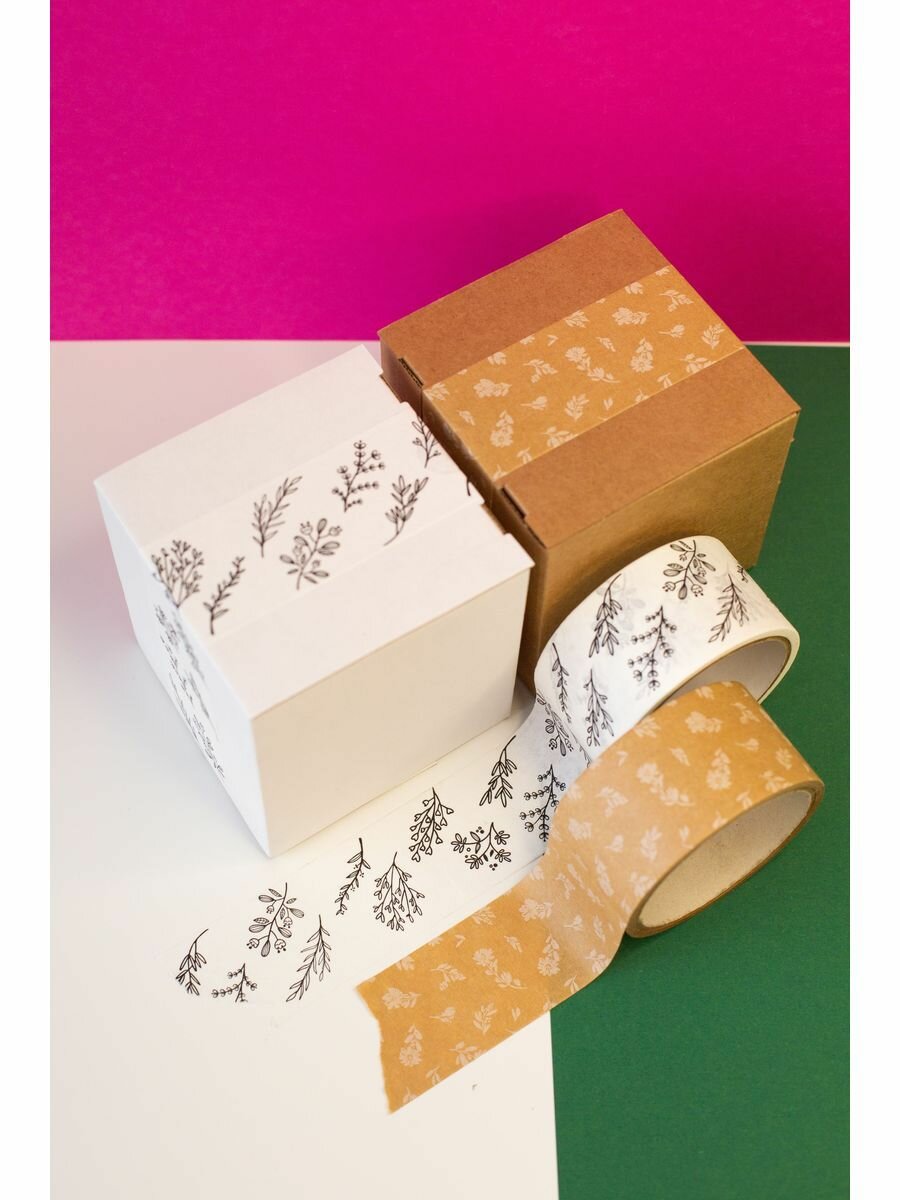 Декоративная клейкая лента бумажная 1