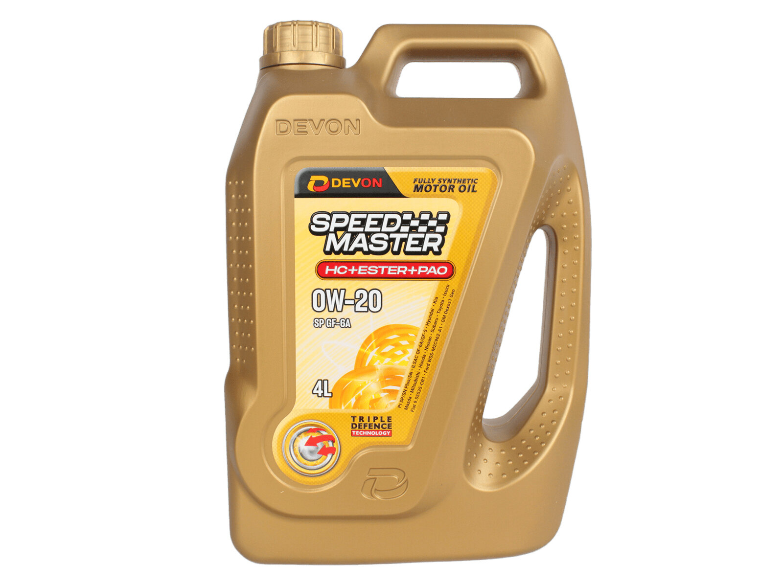 Масло моторное DEVON SPEED MASTER 0W20 4л