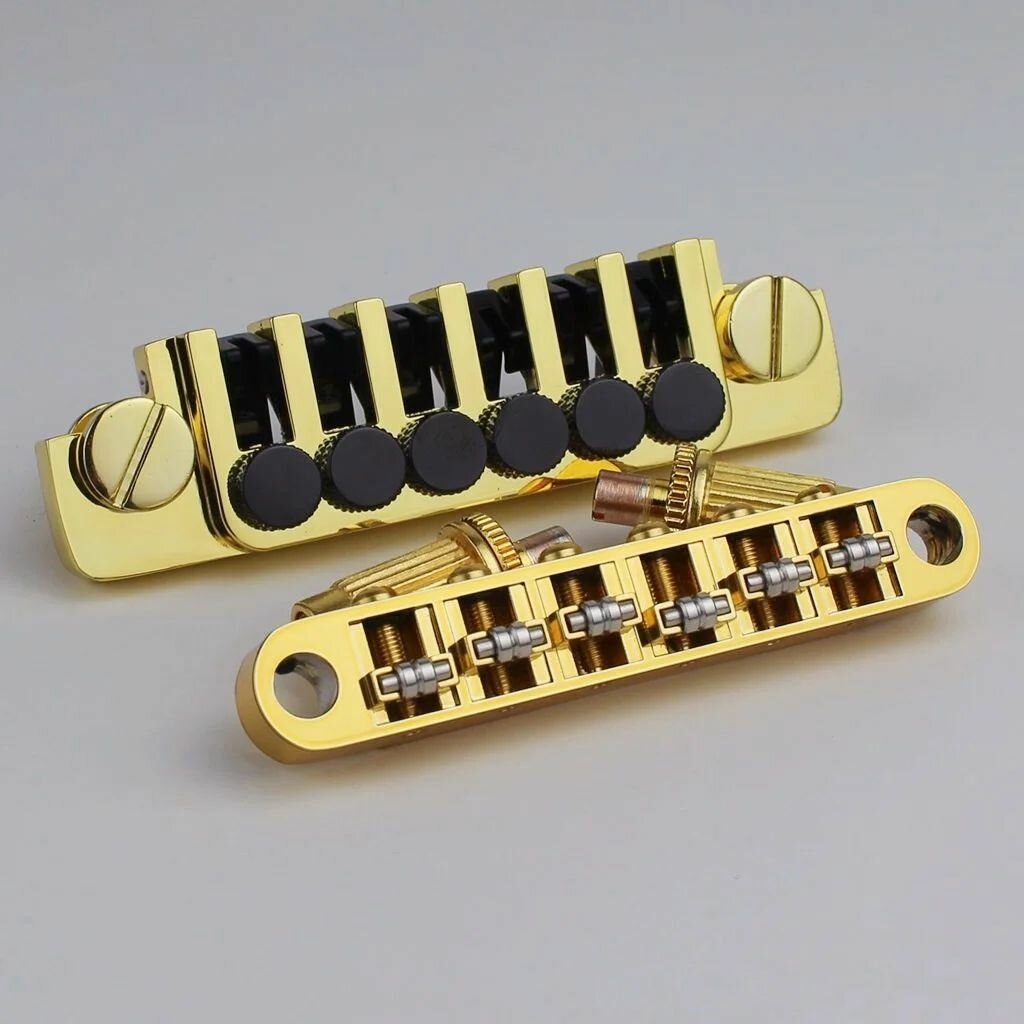 Гитарный бридж Tune-O- Matic Vintage Lock TP 6 Tailpiece для LP-гитары