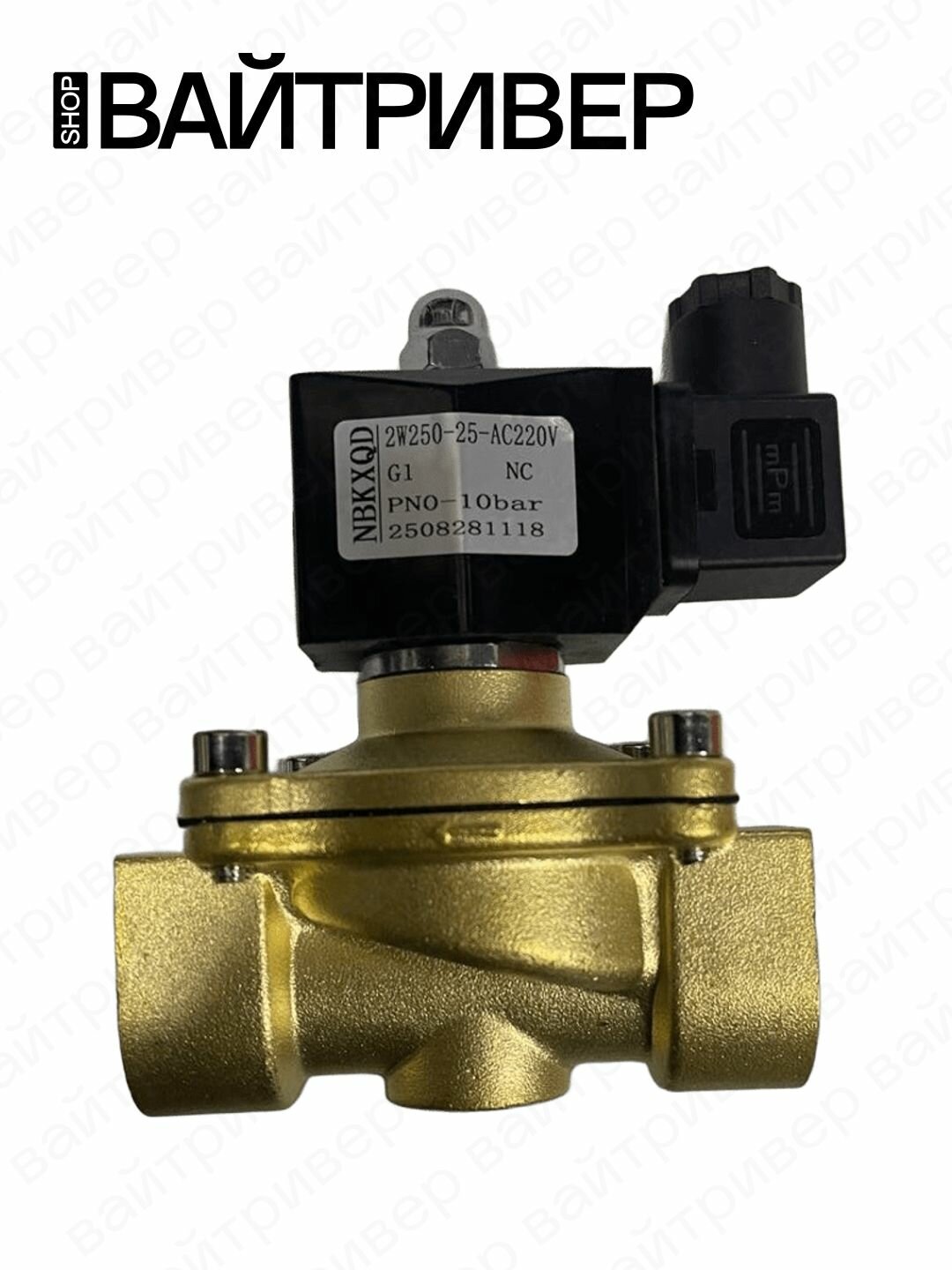 Электромагнитный клапан 2W-250-25 AC220V G1 нормально закрытый