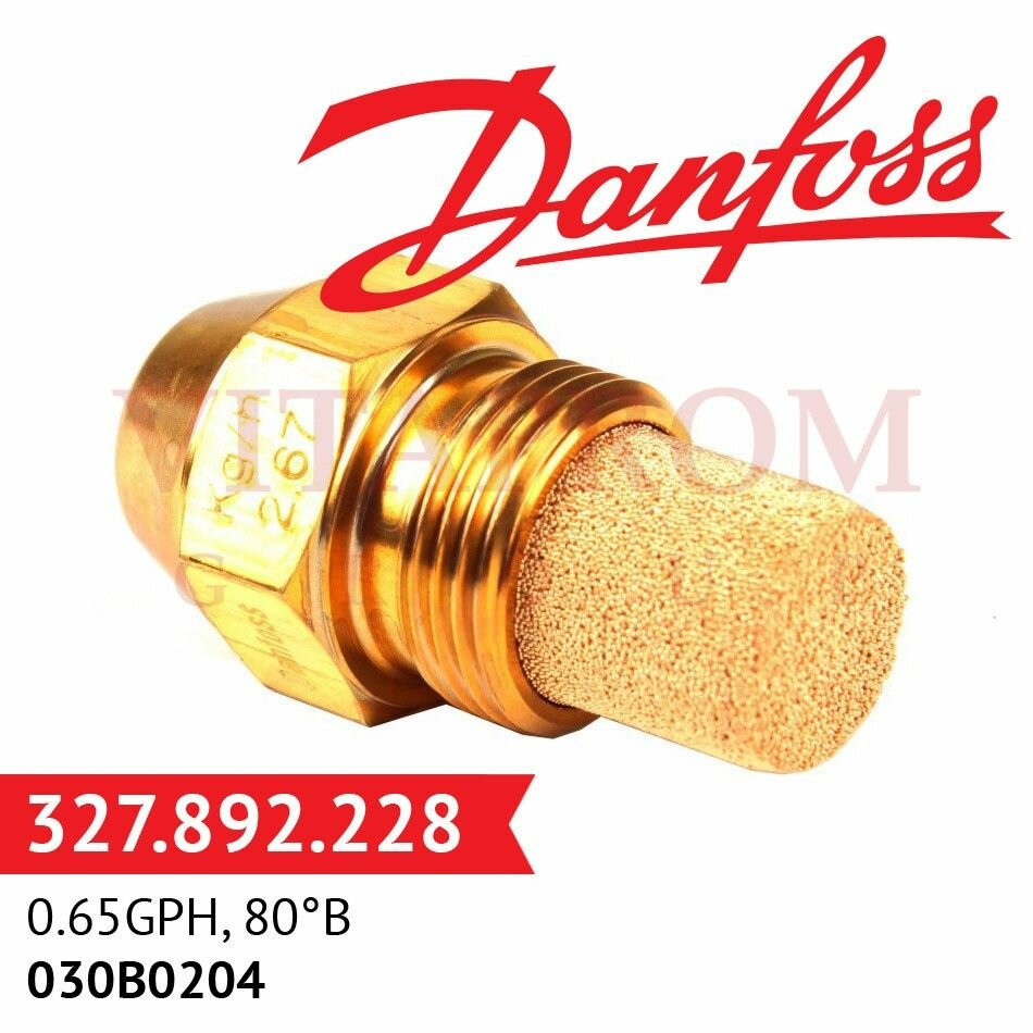 Форсунка Danfoss 0.65GPH, 80B, 030B0204 — фото 1