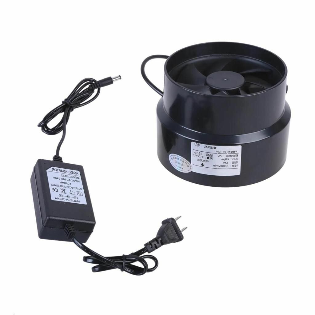 Воздухозаборник с малой головкой канального вентилятора переменного диаметра 110 100 мм + регулятор скорости питания Стандарт США