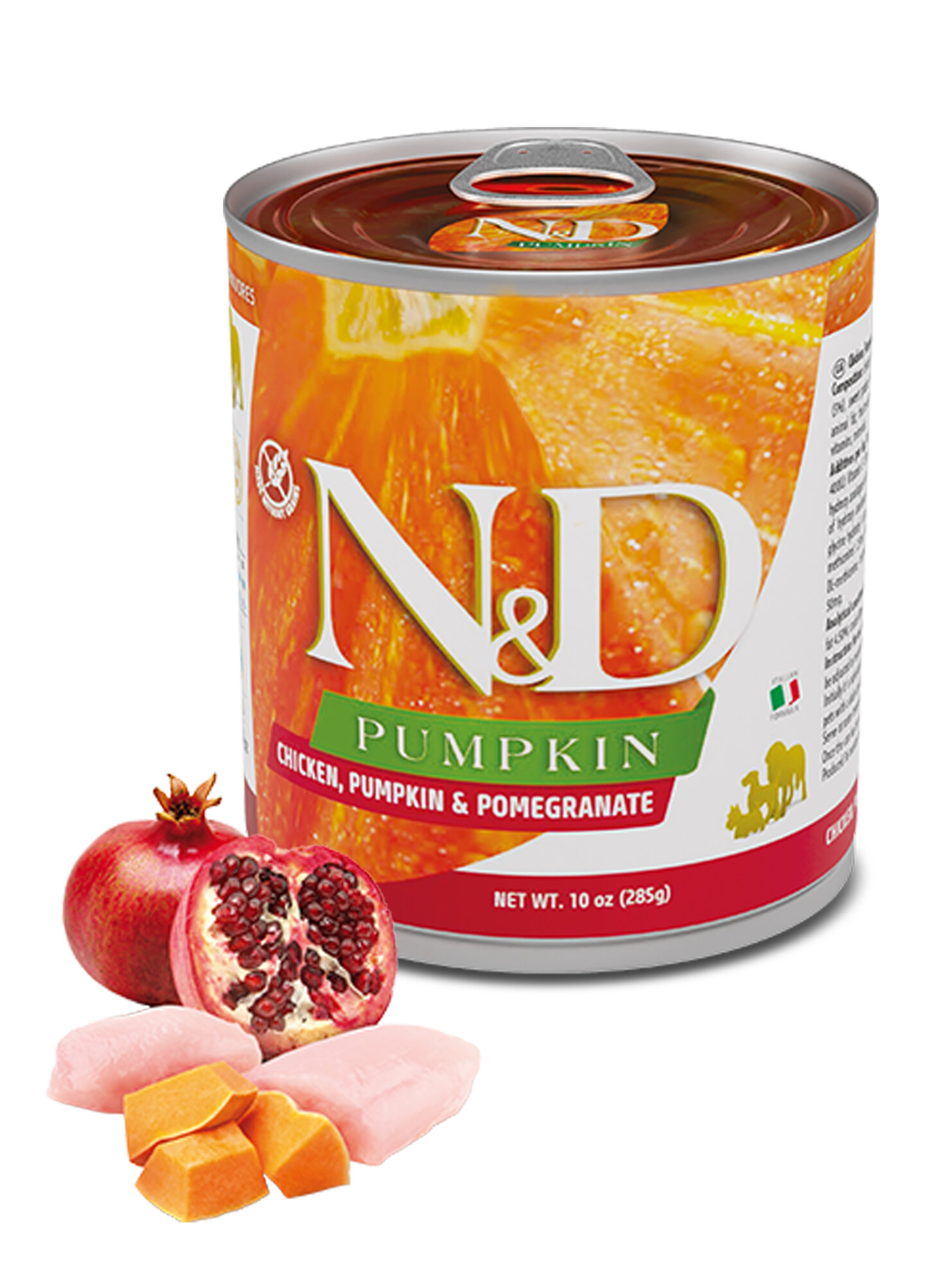 Консервы для собак Farmina N&D Pumpkin с курицей, тыквой и гранатом, 285гр