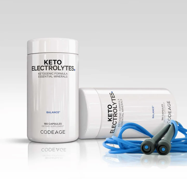 CodeAge кетоэлектролиты, кетогенная формула, Keto Electrolytes, 180 капсул
