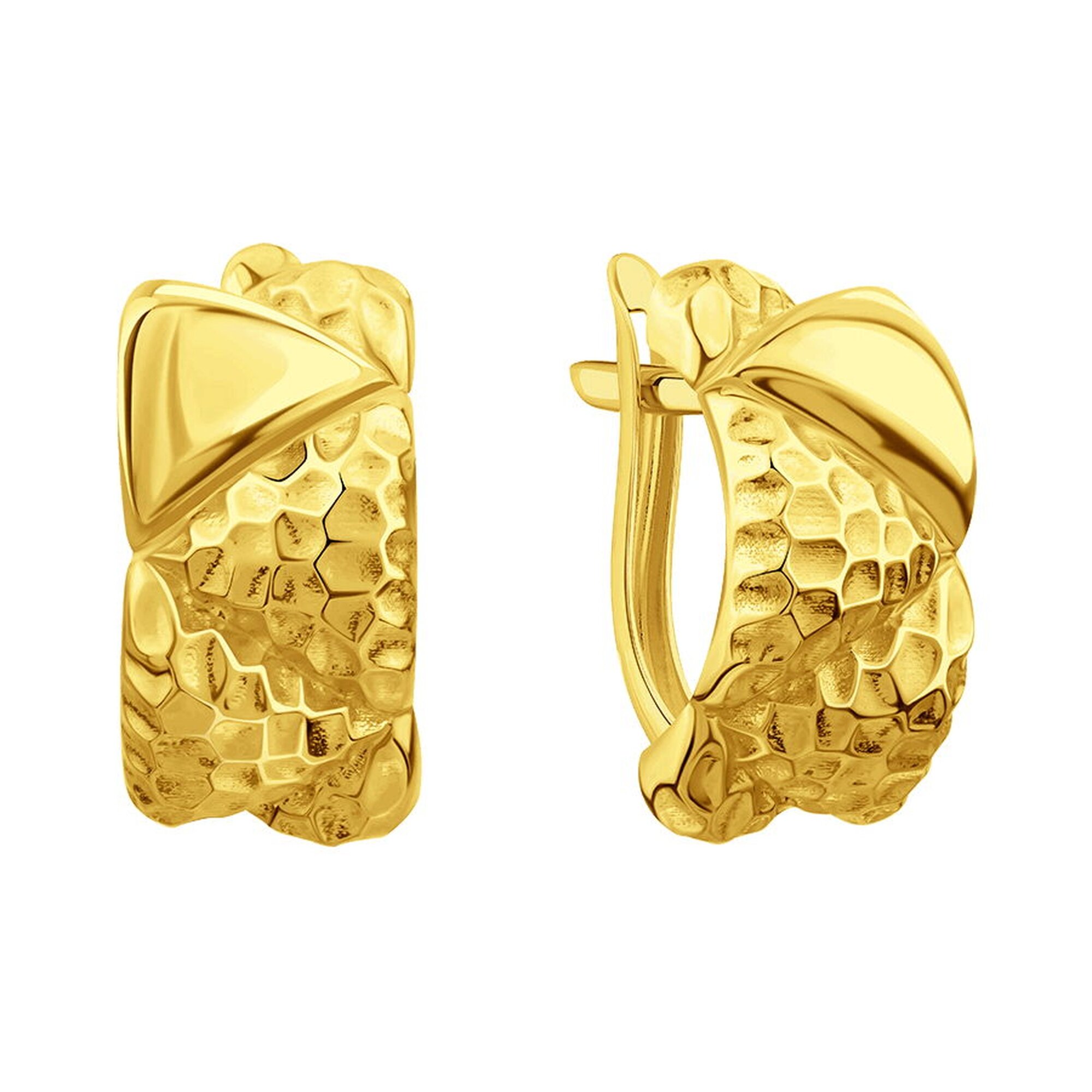 Серьги, желтое золото, 585 проба