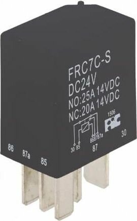 Реле FORWARD RELAYS FRC7C-S-DC24V электромагнитное SPDT Uобмотки 24ВDC 25А автомобильное 1 шт