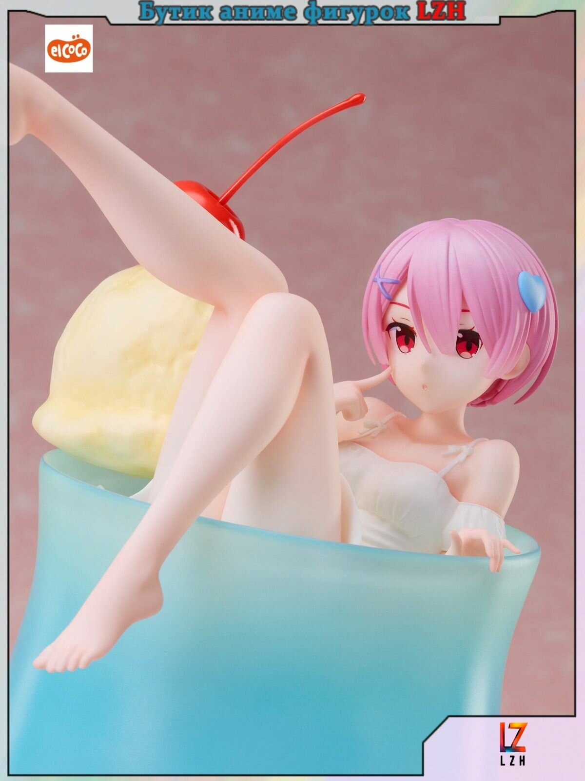 Аниме фигурка elCOCO Рам(Ram) из Re: Zero Форма кружки 20.7cm LZH — фото 1