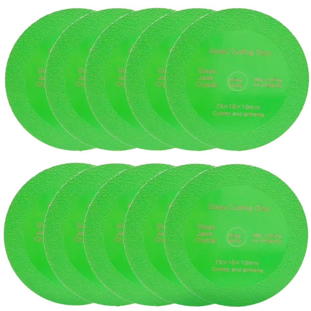 Алмазный отрезной диск 75 мм для стекла 10Pcs-75mm