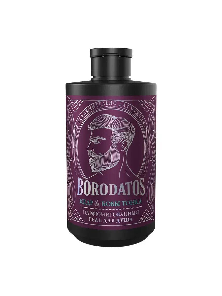 Borodatos Гель для душа парфюмированный кедр 400 мл