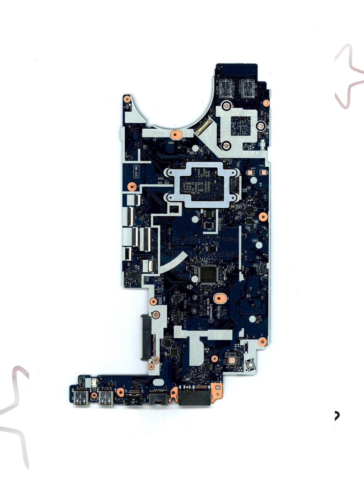 Материнская плата для ноутбука Lenovo ThinkPad E460 NM-A551 Intel Core i5-6200U UMA HW TPM NOK (00UP247), оригинал